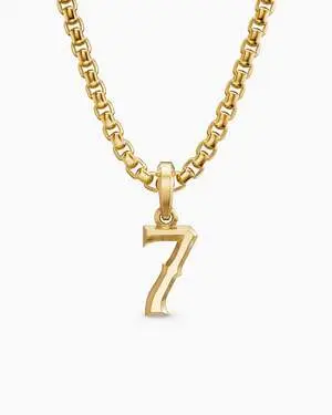 David Yurman Number Zero Amulet In 18k Yellow Gold 7