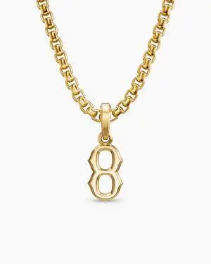 David Yurman Number Zero Amulet In 18k Yellow Gold 8