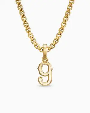 David Yurman Number Zero Amulet In 18k Yellow Gold - 9
