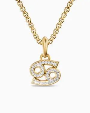 David Yurman Cancer Amulet In 18k Yellow Gold With Diamonds - Diamond