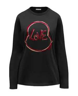 Moncler Love-print T-shirt