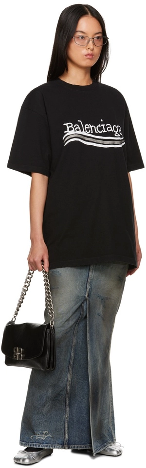 Balenciaga Logo Printed Oversized T-shirt