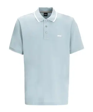 Hugo Boss Cotton-piqué Polo Shirt With Contrast Tipping - No