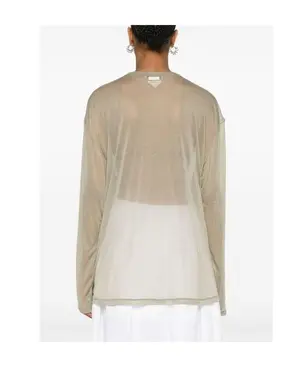 Prada Long-sleeved Crewneck T-shirt