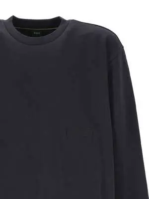 Hugo Boss Long-sleeve Sweatshirt With Crew Neck And Logo Detail