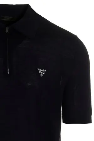 Prada Knitted Polo Shirt