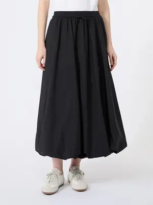 Max Mara Long Water-repellent Canvas Skirt