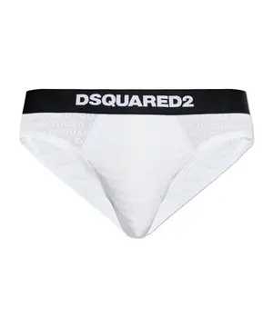 Dsquared2 Logo Briefs - White