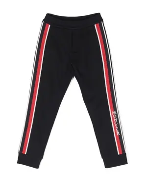 Moncler Logo Stripe Track Pants - Midnight Blue
