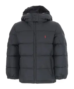 Polo Ralph Lauren Hooded Puffer Jacket - Black