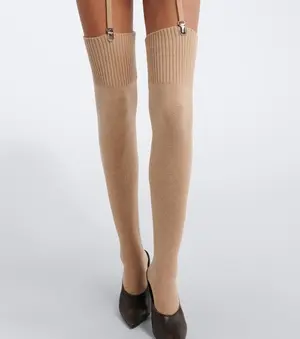 AYA MUSE Cursa Ribbed-knit Wool Mini Dress And Leggings Set