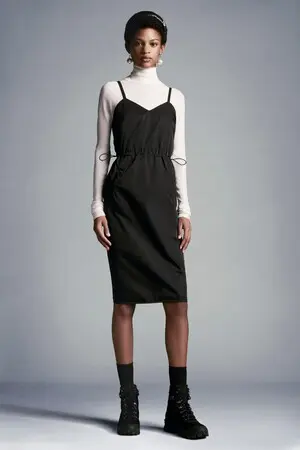 Moncler Logo Thin Strap Midi Dress
