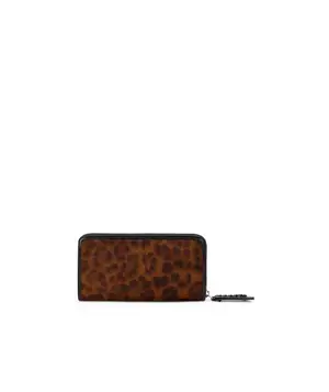 GIANNI CHIARINI Animal Print Zip-around Wallet