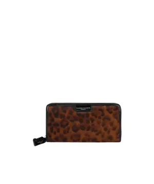 GIANNI CHIARINI Animal Print Zip-around Wallet - No