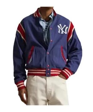 Polo Ralph Lauren X Ny Yankees Snap-button Bomber Jacket