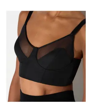 Elisabetta Franchi Cool Wool And Tulle Top
