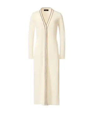 Fabiana Filippi Long-sleeved Knitted Cardigan - White