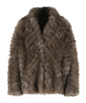 Simonette Ravizza Fur Lapel Jacket