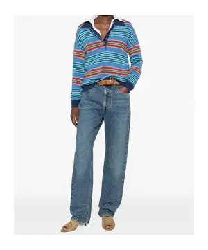 Miu Miu Light Wash Denim Flare Jeans