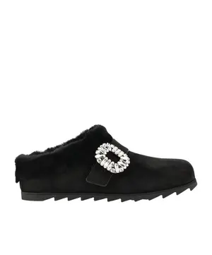 ROGER VIVIER Slidy Viv Mules - Black