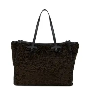 GIANNI CHIARINI Textured Faux Fur Tote Bag - No
