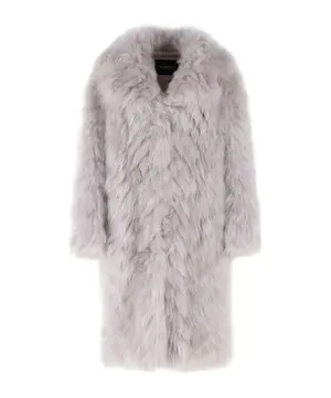 Simonette Ravizza Lapel Coat - Grey