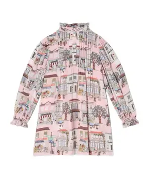 Fendi Printed Crêpe De Chine Dress