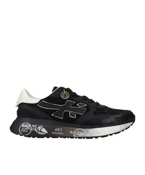 Premiata Lauryn Suede Blend Sneakers - Black