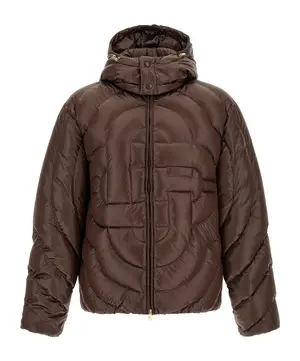 Casablanca Long-sleeved Down Jacket - Dark Brown