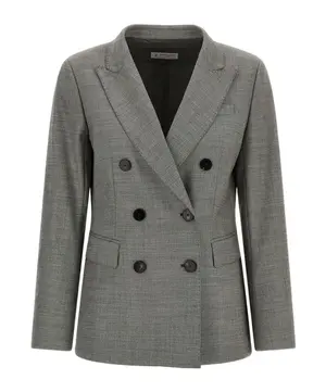 Alberto Biani Double-breasted Blazer - Gray