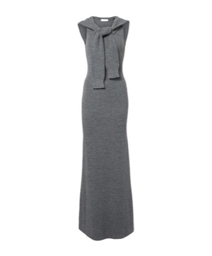 AYA MUSE Vao Knitted Maxi Dress - Grey