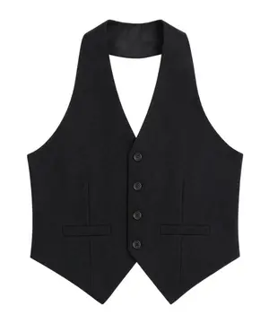 MAISON MARGIELA V-neck Vest - Black