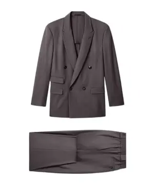 Giorgio Armani Double-breasted Blazer - Grey