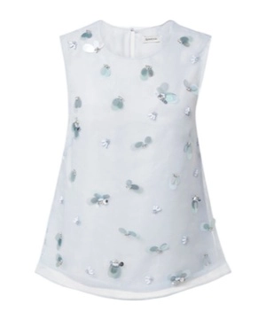Simkhai Celia Embellished Top - Blue