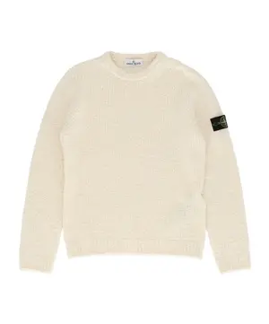 Stone Island Long-sleeved Sweater - White