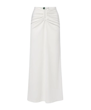 Christopher Esber Gathered Maxi Skirt - White