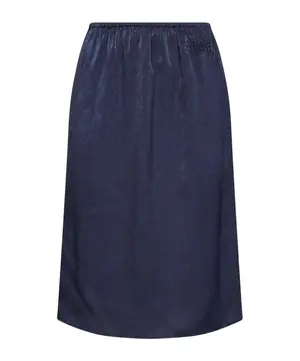 MAISON MARGIELA Logo Printed Buttoned Midi Skirt