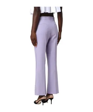 Elisabetta Franchi Crepe Button Trousers