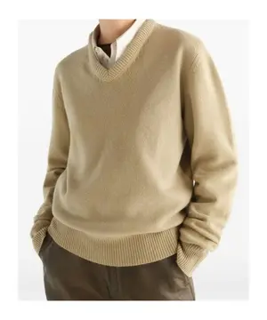 LEMAIRE V-neck Cashmere Sweater