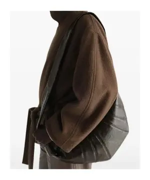 LEMAIRE Medium Croissant Bag In Coated Cotton