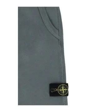 Stone Island Elastic Waist Sweatpants With Side Pockets