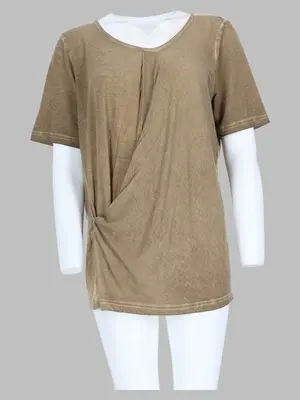 UMA WANG Short-sleeve T-shirt With Pleating