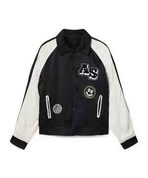 ALLSAINTS Long Sleeve Embellished Snap Button Jacket