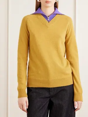 MAISON MARGIELA Layered Effect Open Collar Jumper