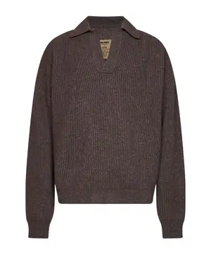 UMA WANG Long-sleeve Knit Top - Black
