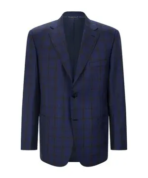 Brioni Long-sleeved Suit Jacket - Black