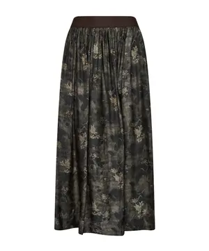 UMA WANG Patterned Skirt - Black