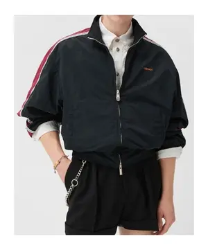 Versace Logo-motif Greca-detail Jacket