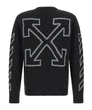 Off-White Diag Arrow Fuzzy Sweater