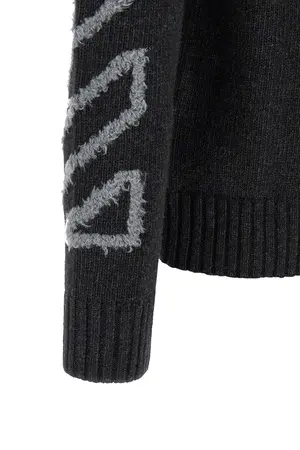 Off-White Diag Arrow Fuzzy Sweater